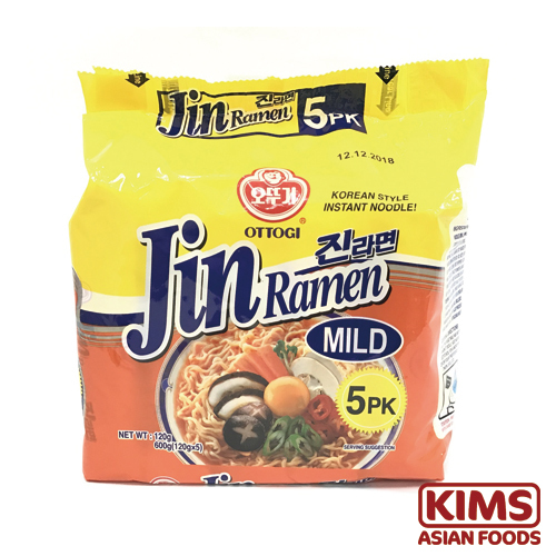 OTTOGI JIN RAMEN MILD 120G 5P – Kims Asian Mart